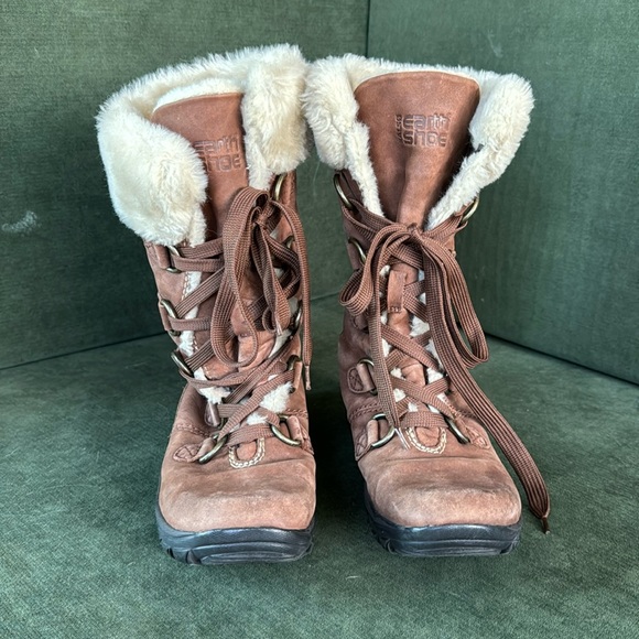 Kalso | Shoes | Kalso Earth Shoe Brown Leather Lace Up Warm Winter ...